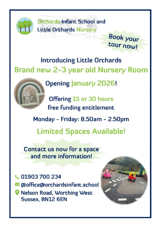 Orchards Infant School and Little Orchards Nursery - Home